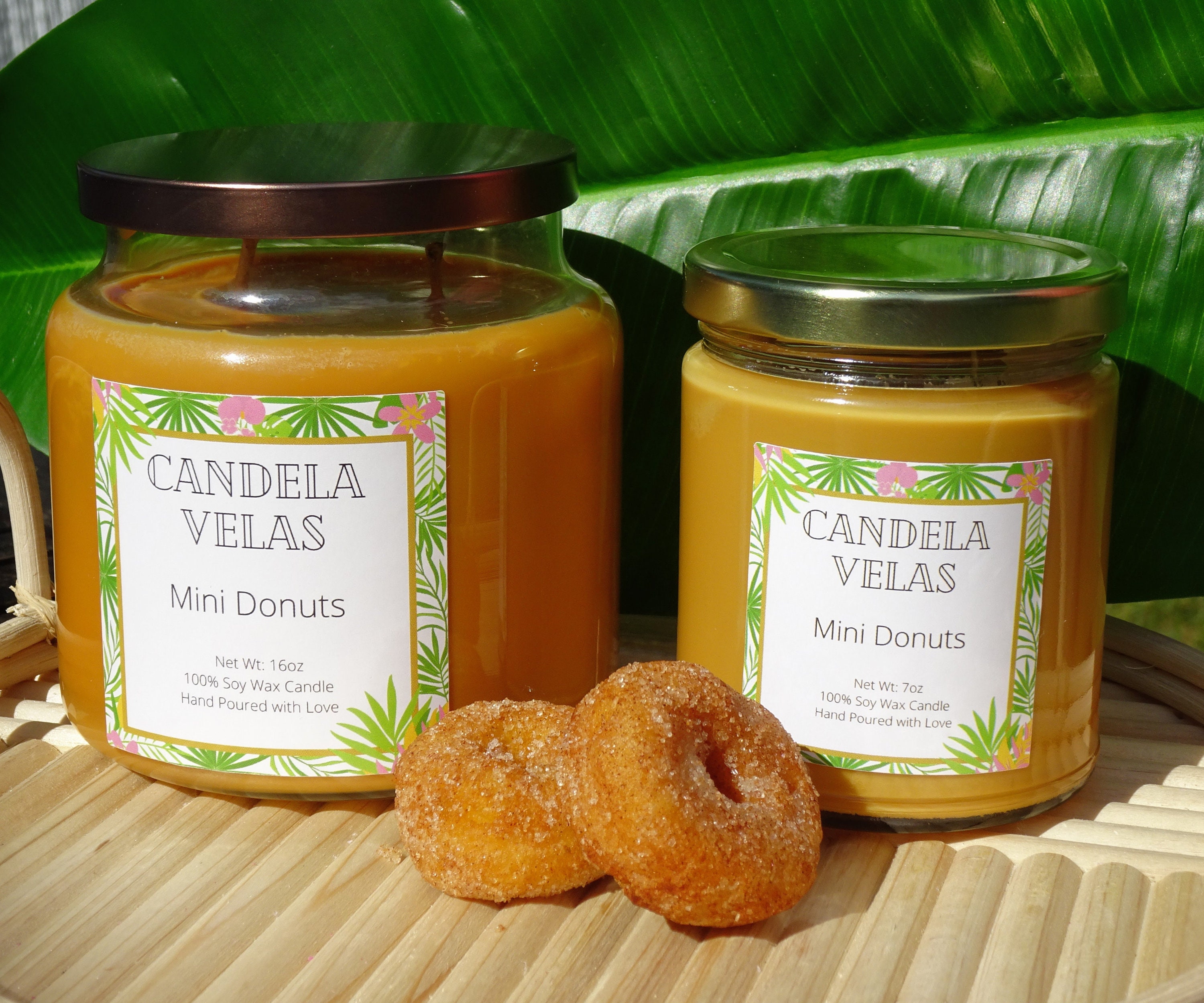 Cinnamon Sugar Donut Candle