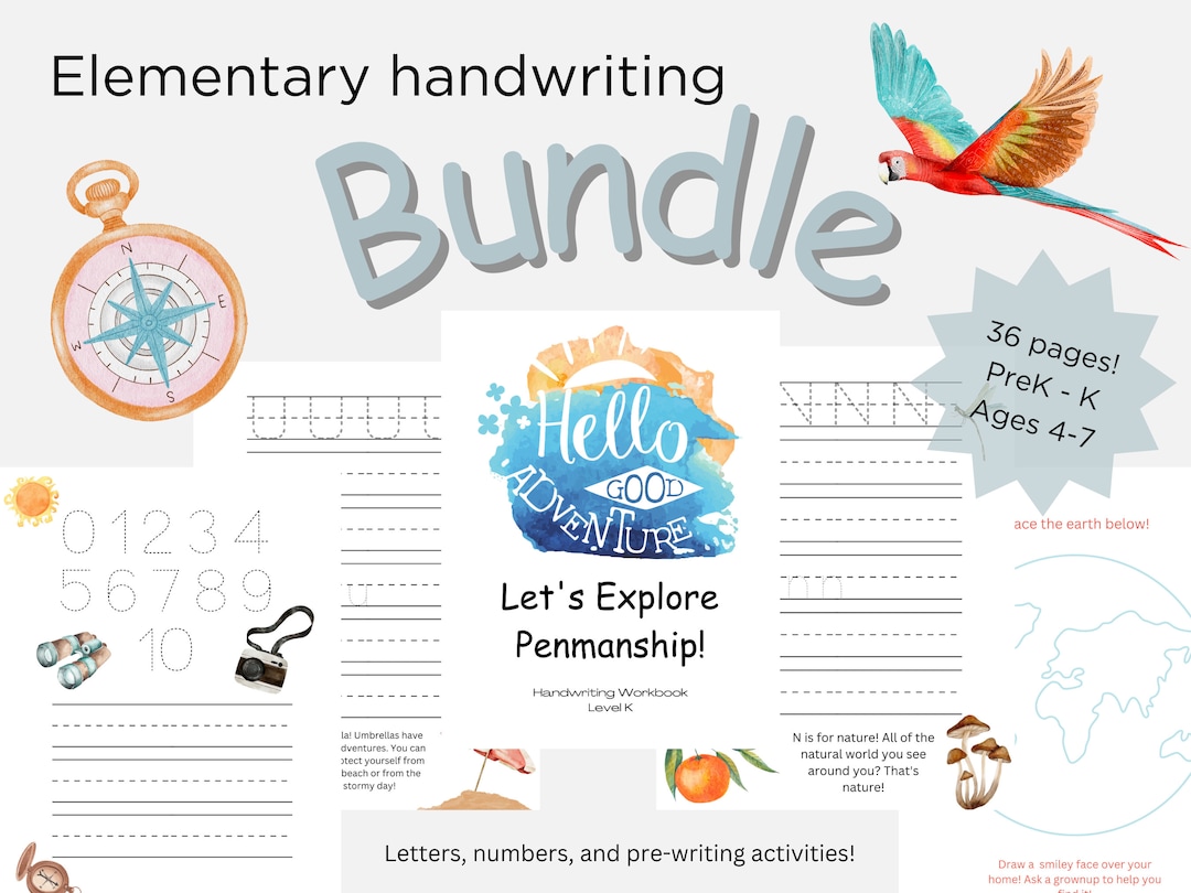 Handwriting Practice Workbook | Kindergarten | Preschool | Penmanship ...