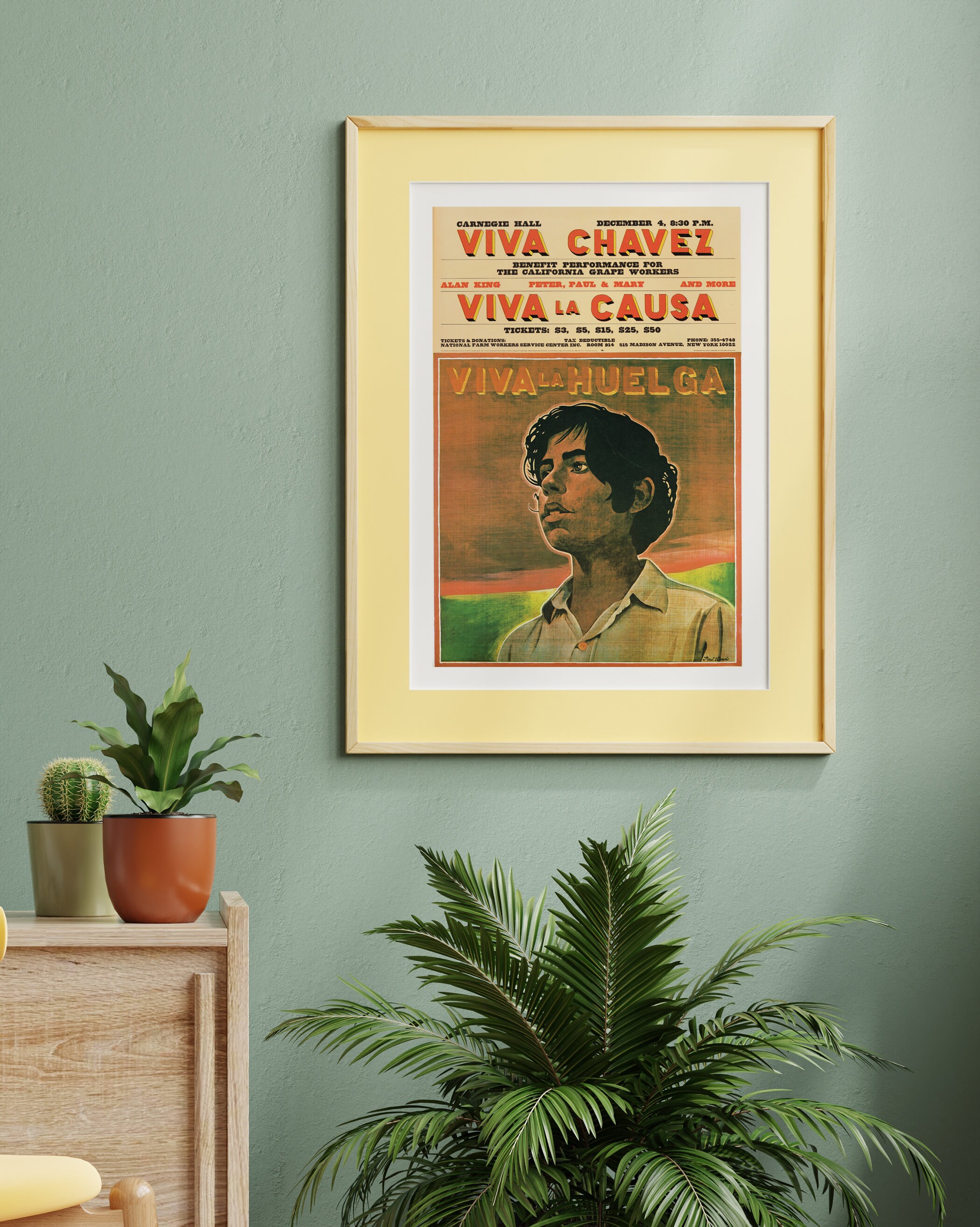 Viva Chavez CA Grape Strike Poster by Paul Davis 1968 High - Etsy