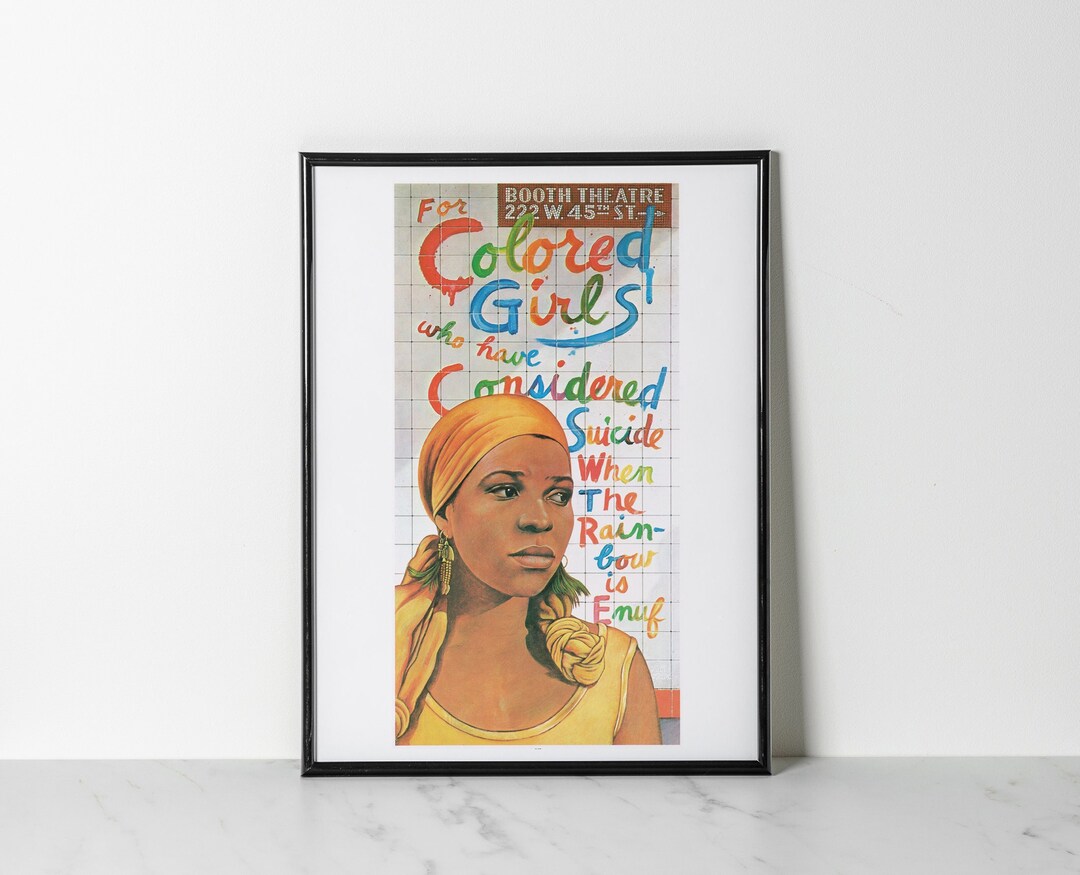 For Colored Girls Poster by Paul Davis 1976, Vintage Broadway Marketing ...
