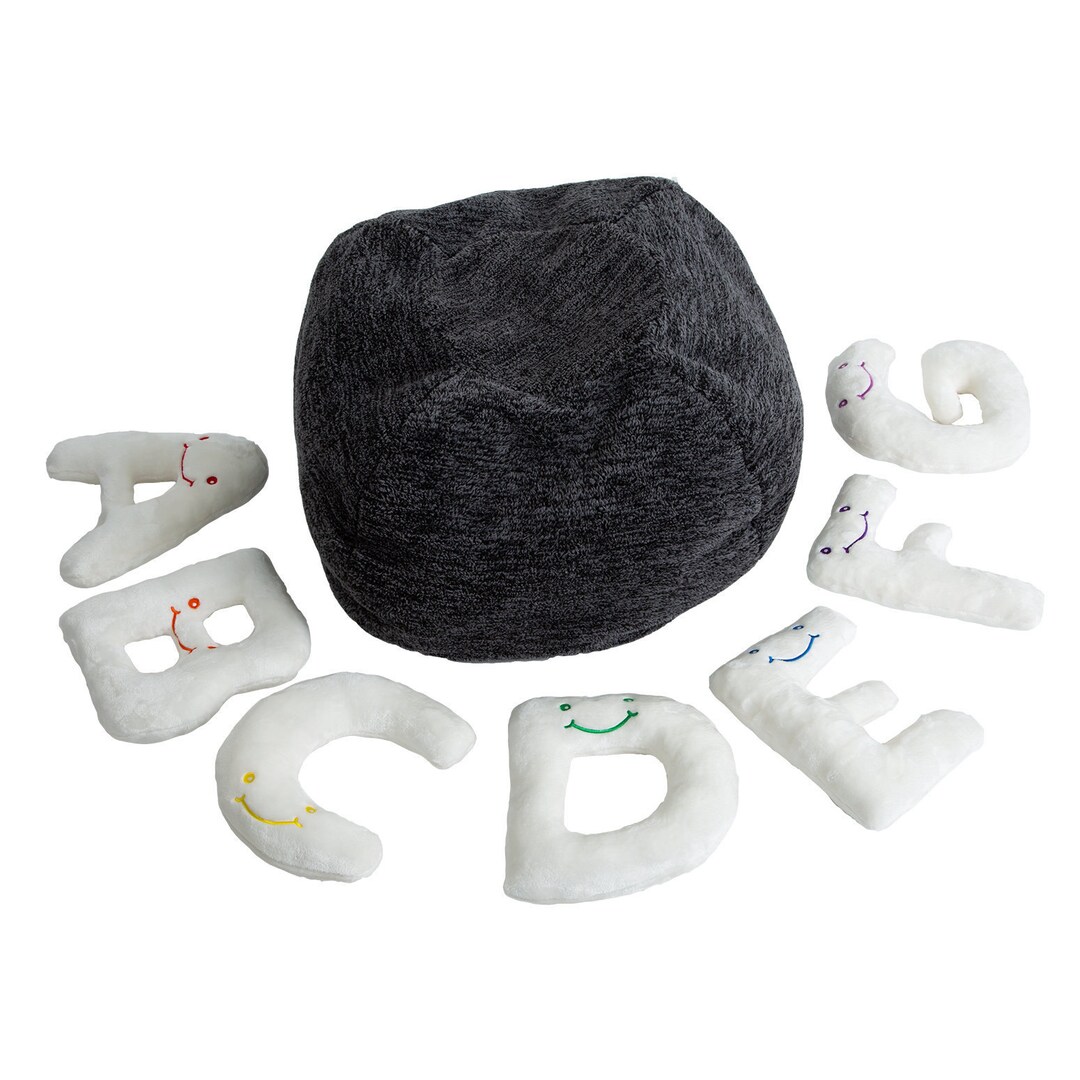Alphapals Creamy Cream Set - Plush Large Alphabet in a Structured Bean ...