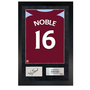 Mark Noble | Hand-signed Shirt Back Poster Frame W/ COA - Etsy