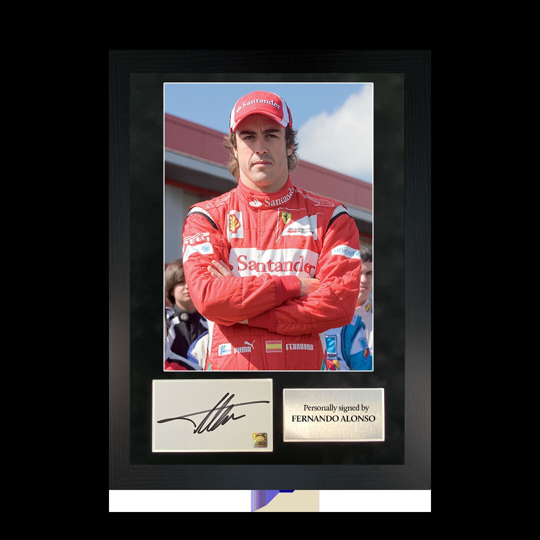 Fernando Alonso | A3 Hand-signed Photo Frame W/ COA - Etsy