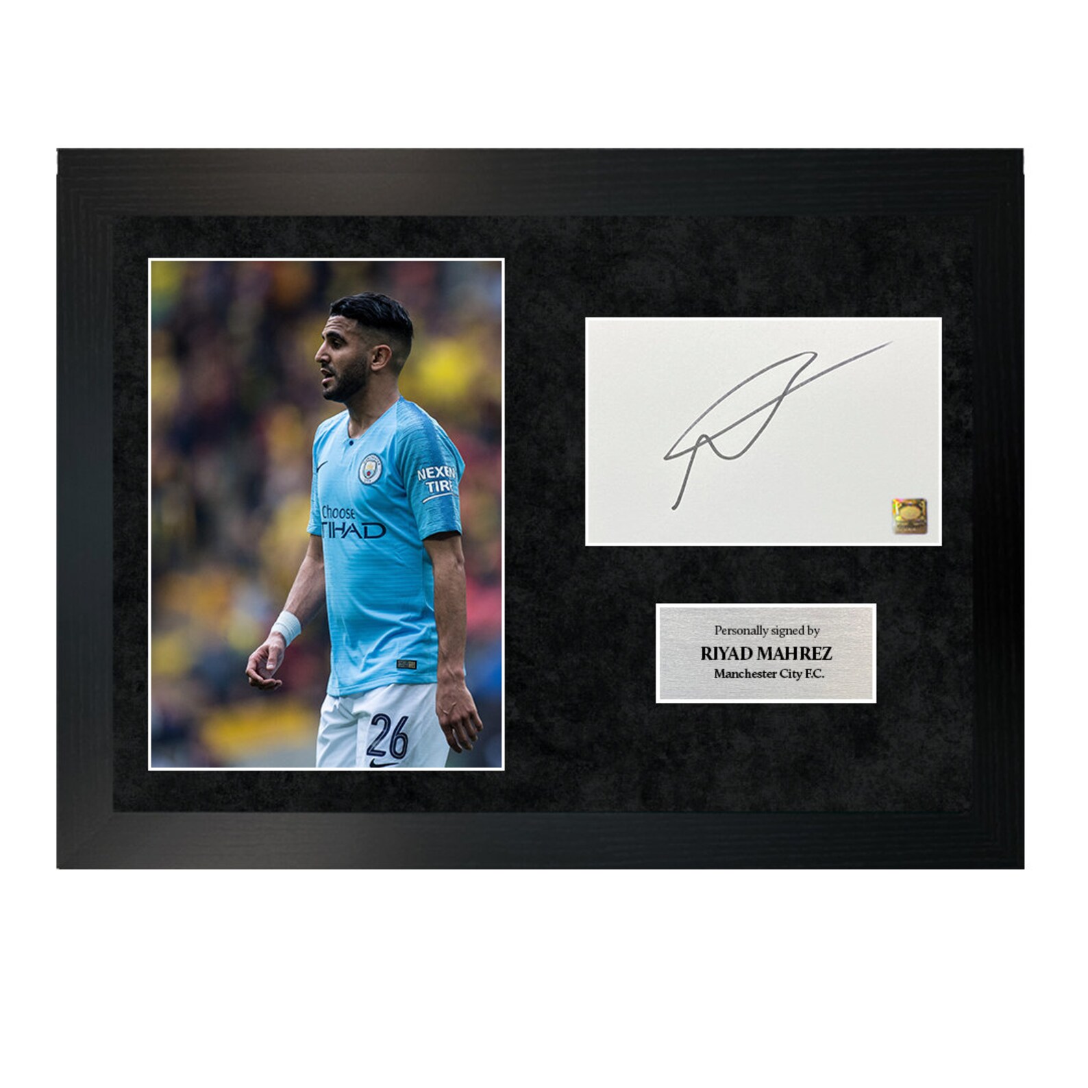 Riyad Mahrez A4 Hand-signed Photo Frame W/ COA - Etsy