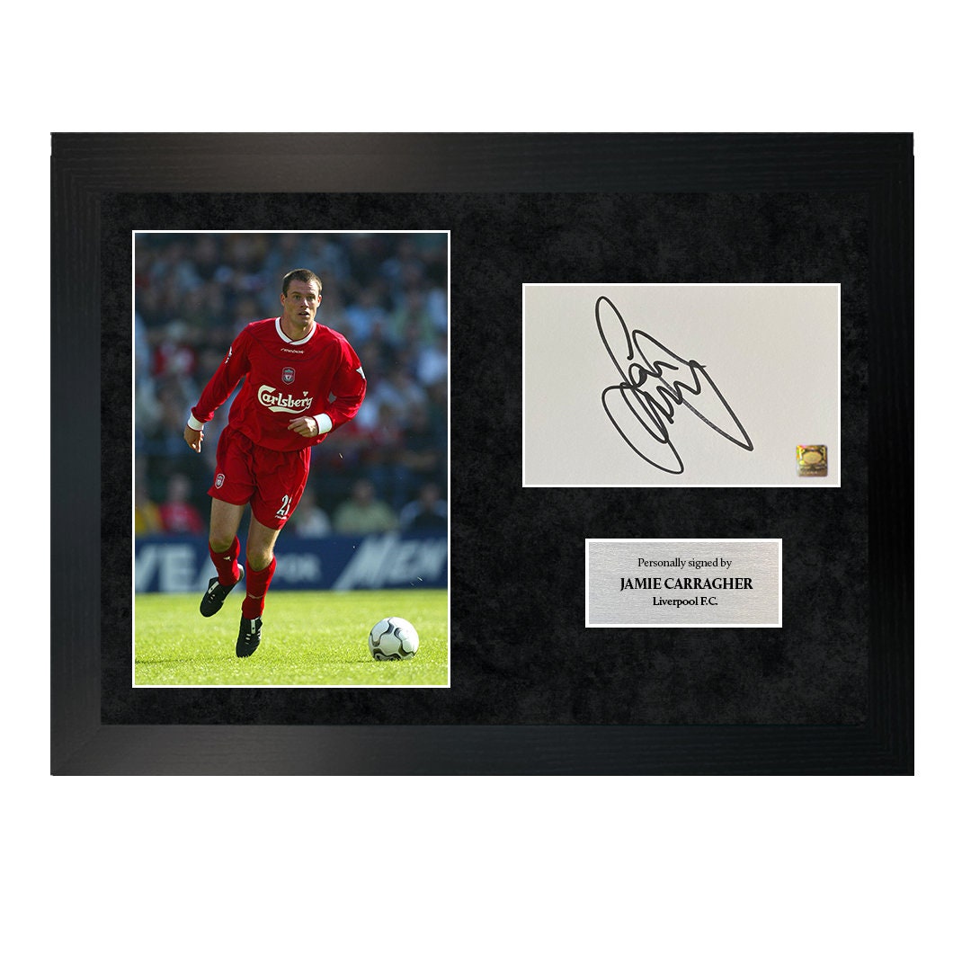 Jamie Carragher | A4 Hand-signed Photo Frame W/ COA - Etsy