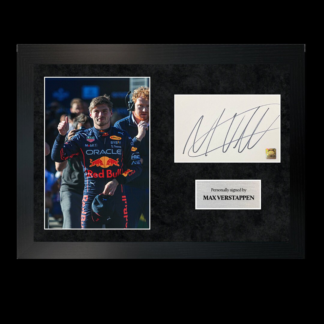 Max Verstappen A4 Hand-signed Photo Frame W/ COA - Etsy