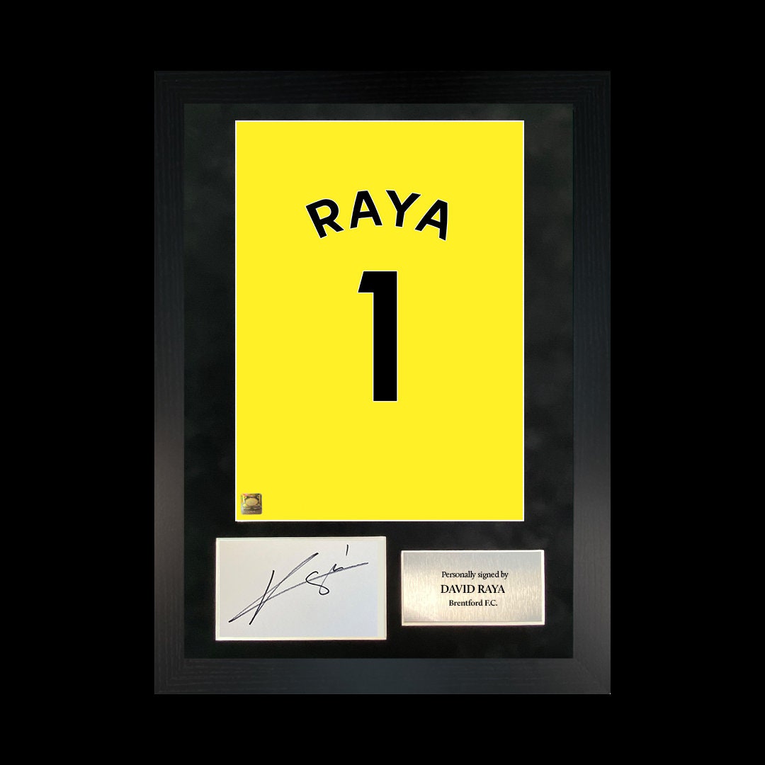 David Raya | Hand-signed Shirt Back Poster Frame W/ COA - Etsy