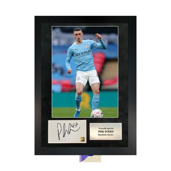 Phil Foden A3 Hand-signed Photo Frame W/ COA | Etsy