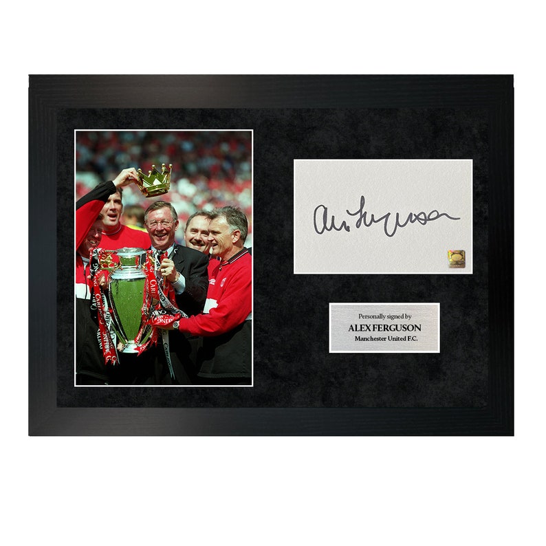Alex Ferguson A4 Hand-signed Photo Frame W/ COA | Etsy