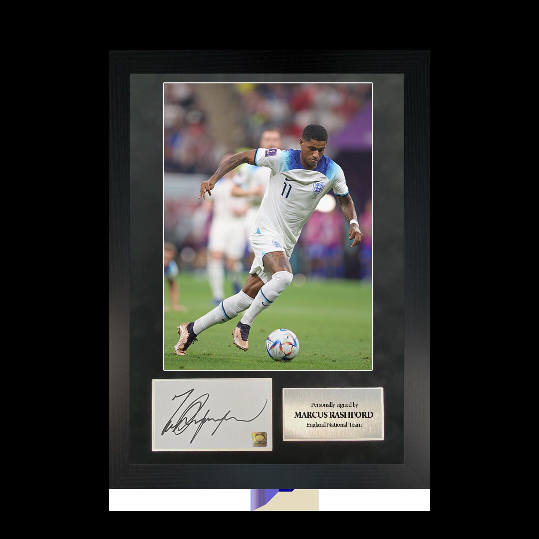 Marcus Rashford A3 Hand-signed Photo Frame W/ COA - Etsy