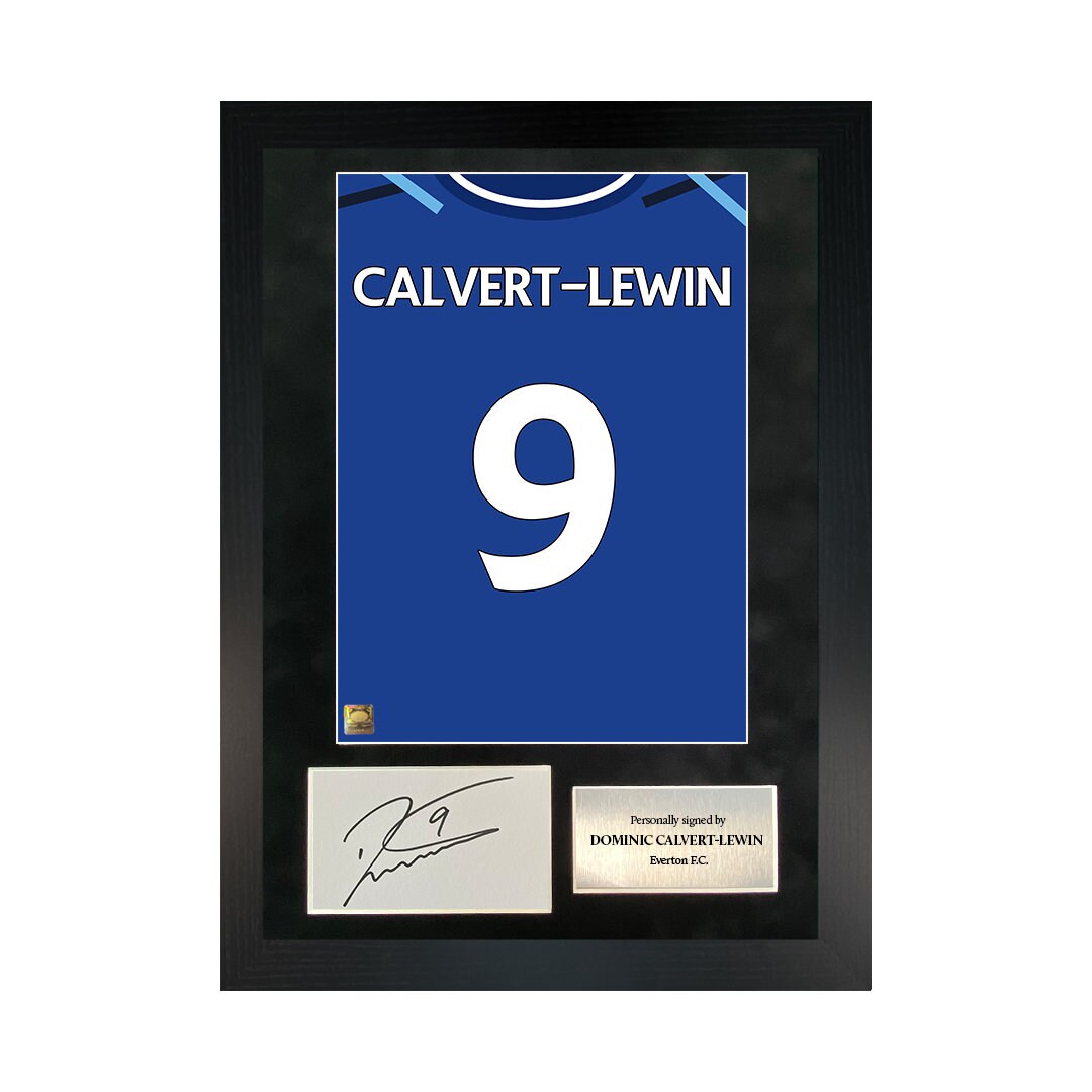 Dominic Calvert-lewin Hand-signed Shirt Back Poster Frame W/ COA - Etsy ...