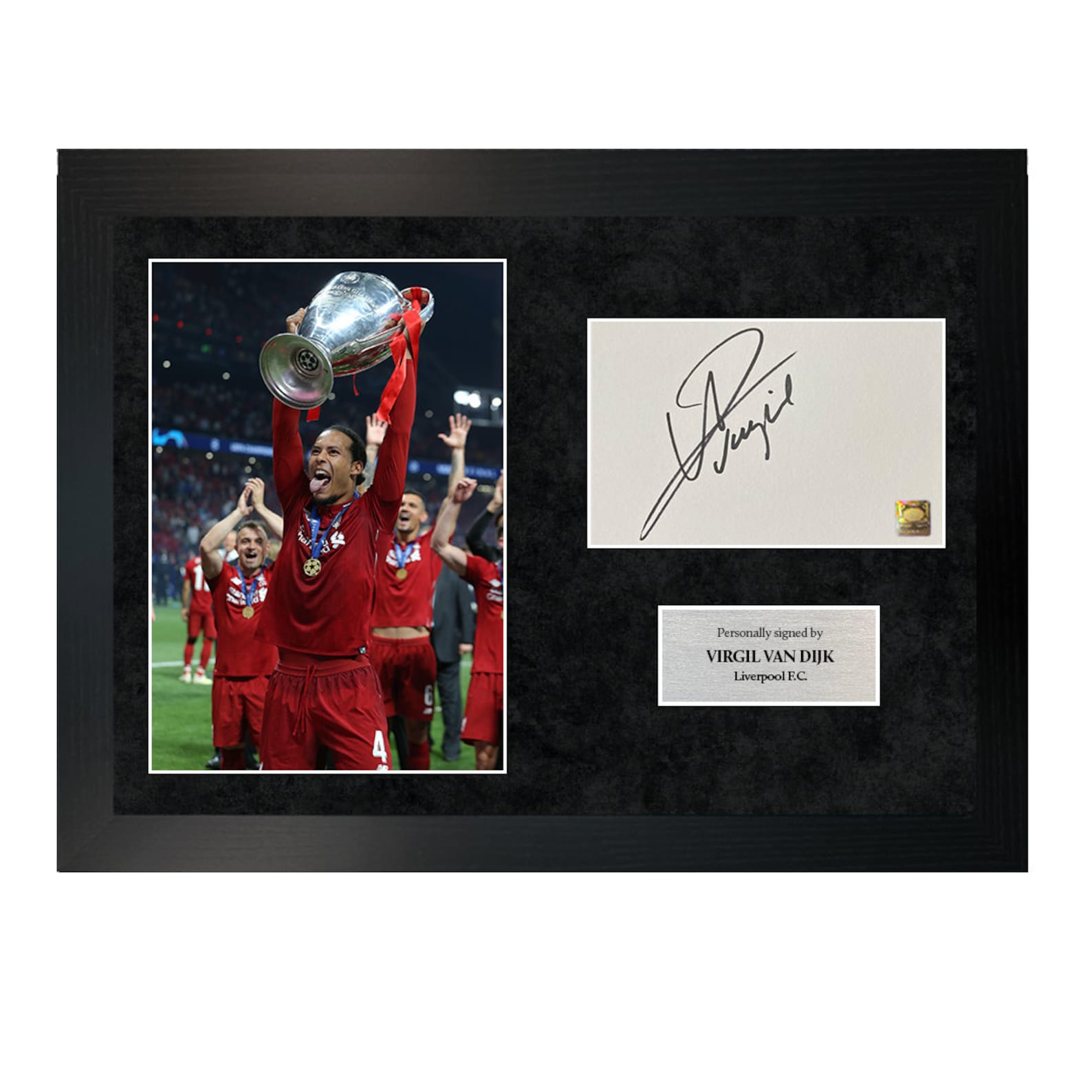Virgil Van Dijk A4 Hand-signed Photo Frame W/ COA - Etsy