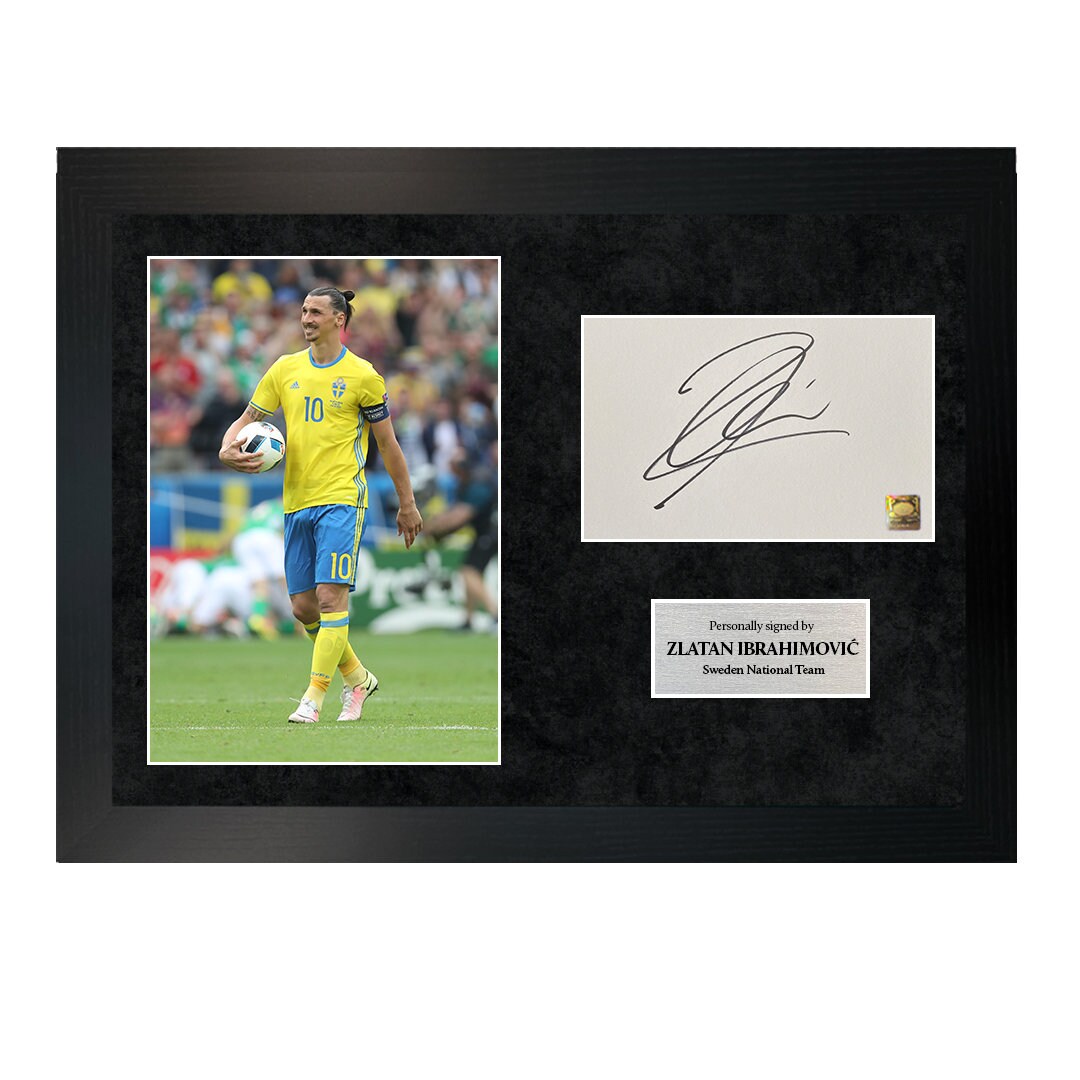 Zlatan Ibrahimović | A4 Hand-signed Photo Frame W/ COA - Etsy