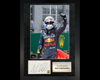Max Verstappen A3 Hand-signed Photo Frame W/ COA - Etsy