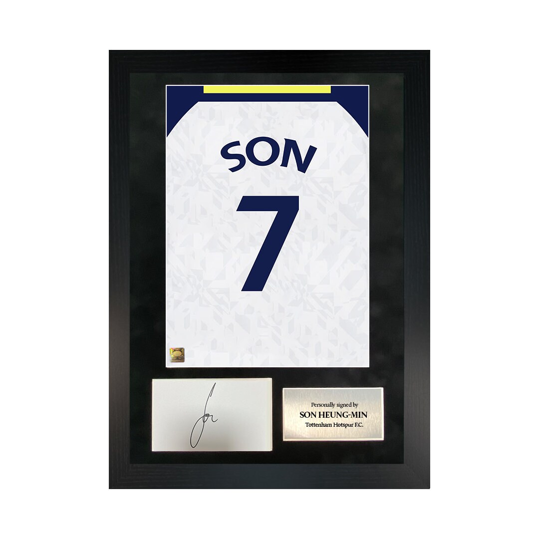Heung-min Son | Hand-signed Shirt Back Poster Frame W/ COA - Etsy