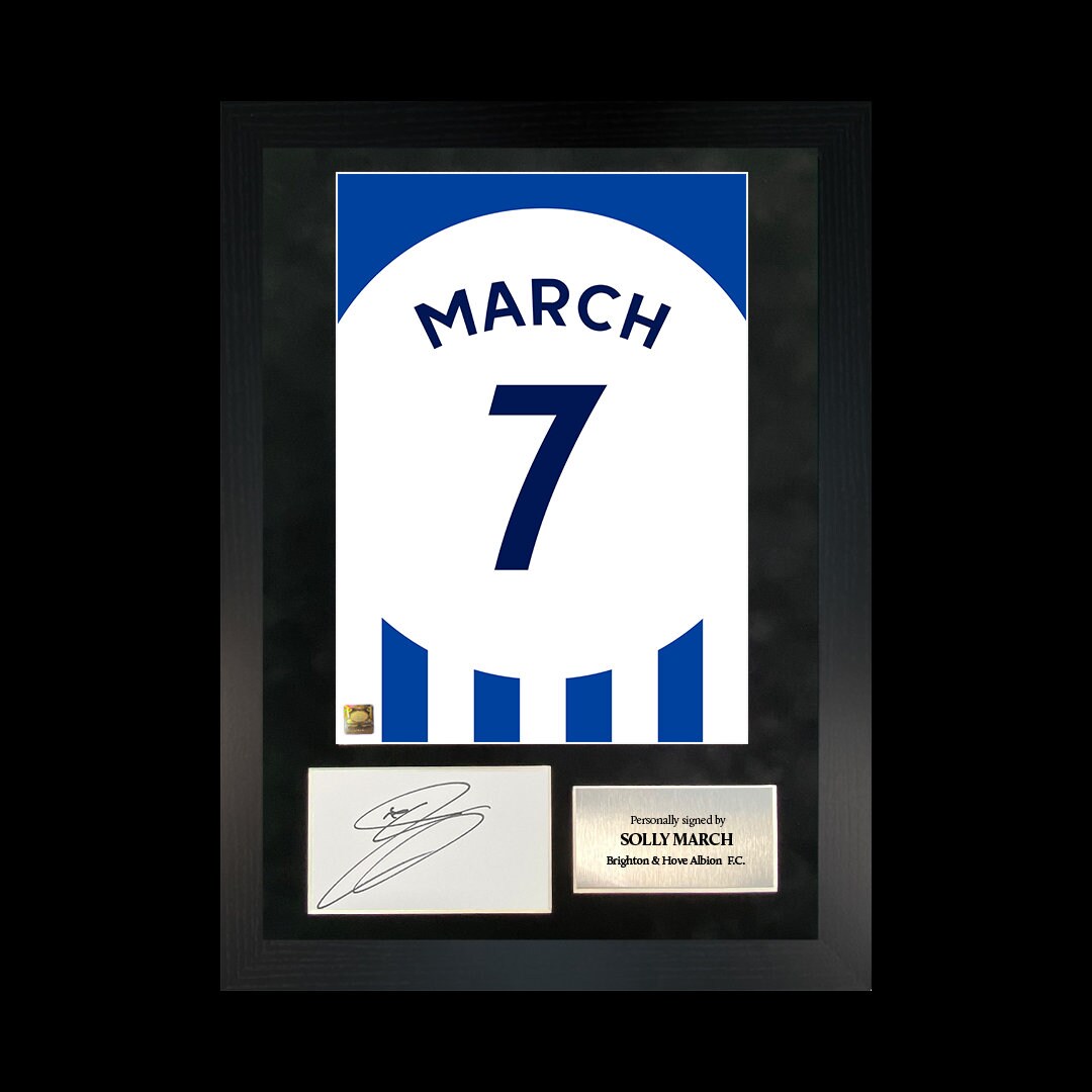 Solly March | 23/24 Hand-signed Shirt Back Poster Frame W/ COA - Etsy