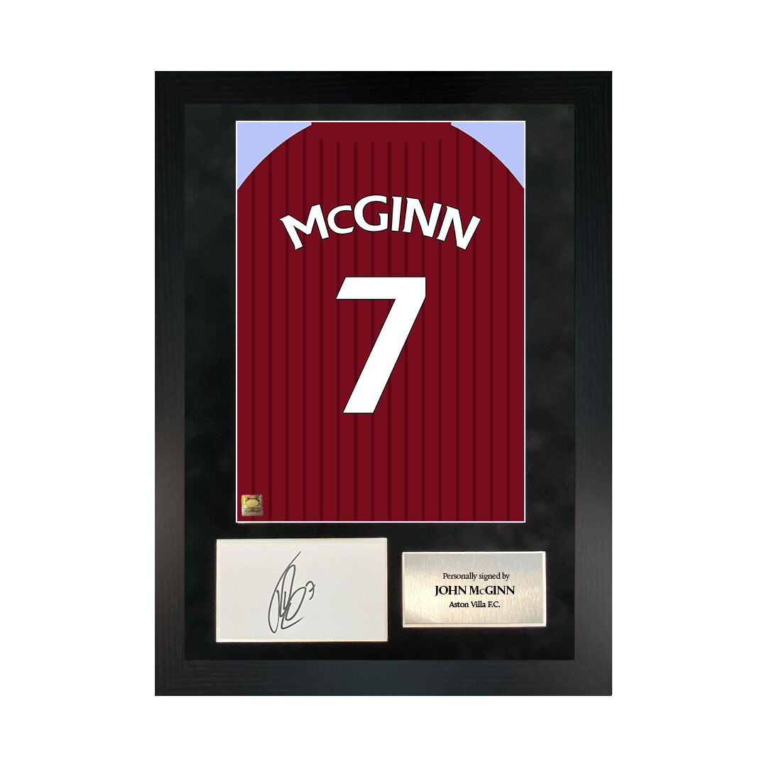 John Mcginn | Hand-signed Shirt Back Poster Frame W/ COA - Etsy UK