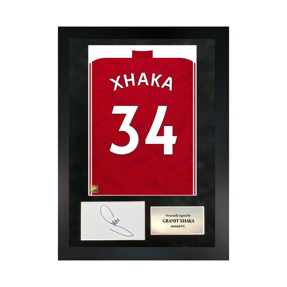 Granit Xhaka Hand-signed Shirt Back Poster Frame W/ COA | Etsy