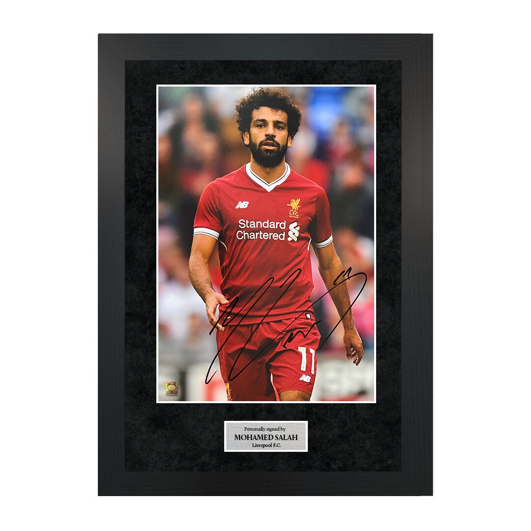 Mohamed Salah Signed Photo W/ COA - Etsy