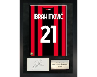 Zlatan Ibrahimovic Hand-signed Shirt Back Poster Frame W/ COA - Etsy