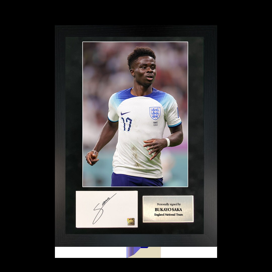 Bukayo Saka | A3 Hand-signed Photo Frame W/ COA - Etsy
