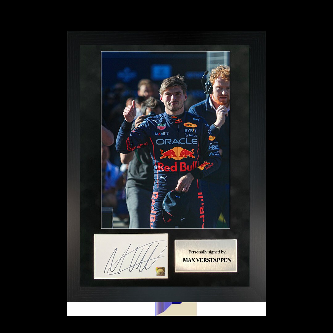 Max Verstappen | A3 Hand-signed Photo Frame W/ COA - Etsy