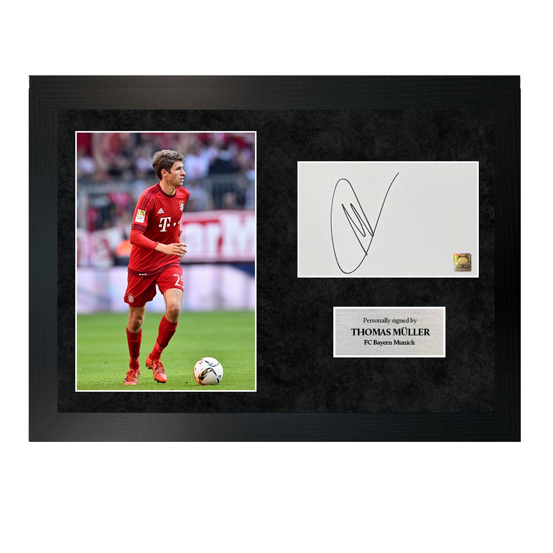 Thomas Muller | A4 Hand-signed Photo Frame W/ COA - Etsy