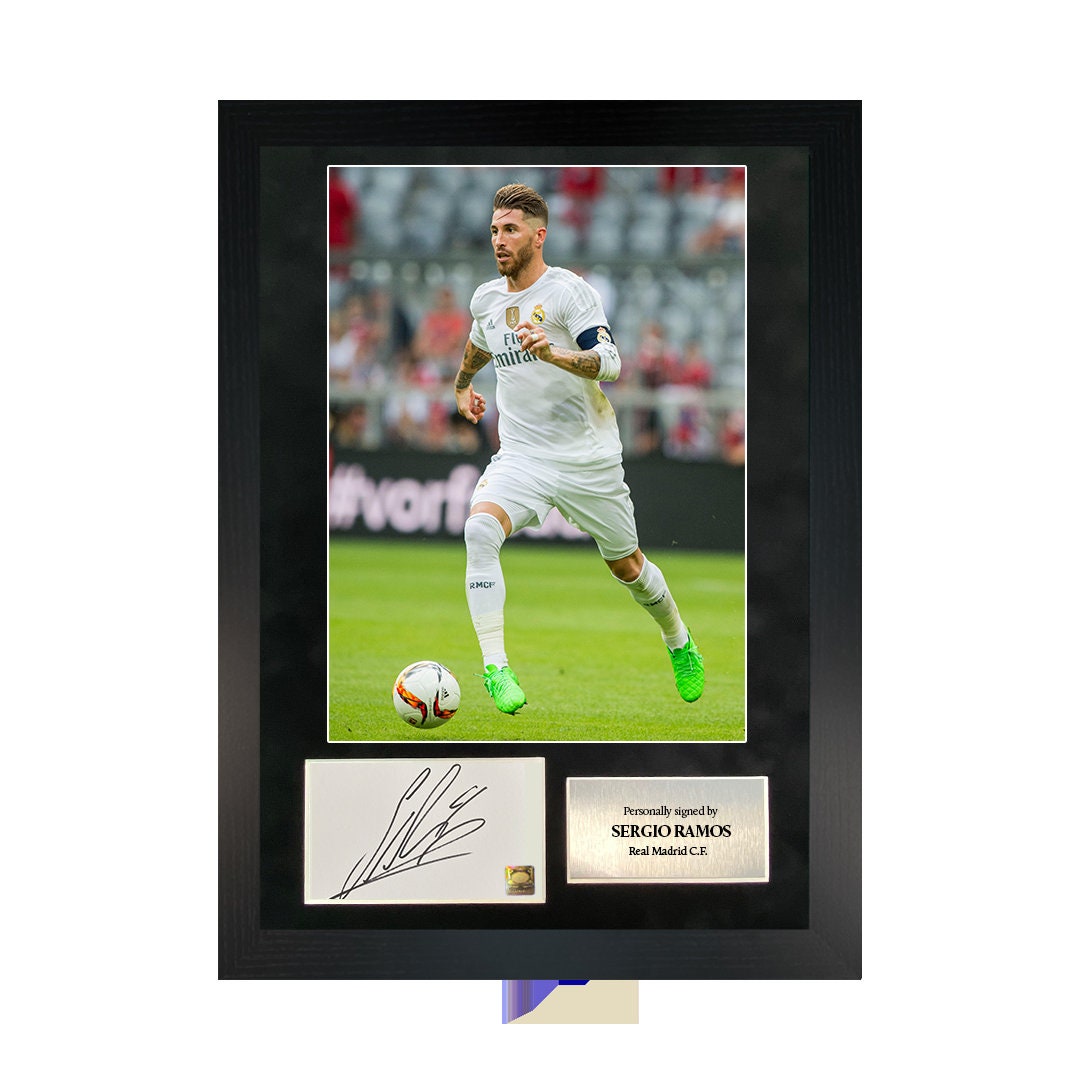 Sergio Ramos | A3 Hand-signed Photo Frame W/ COA - Etsy