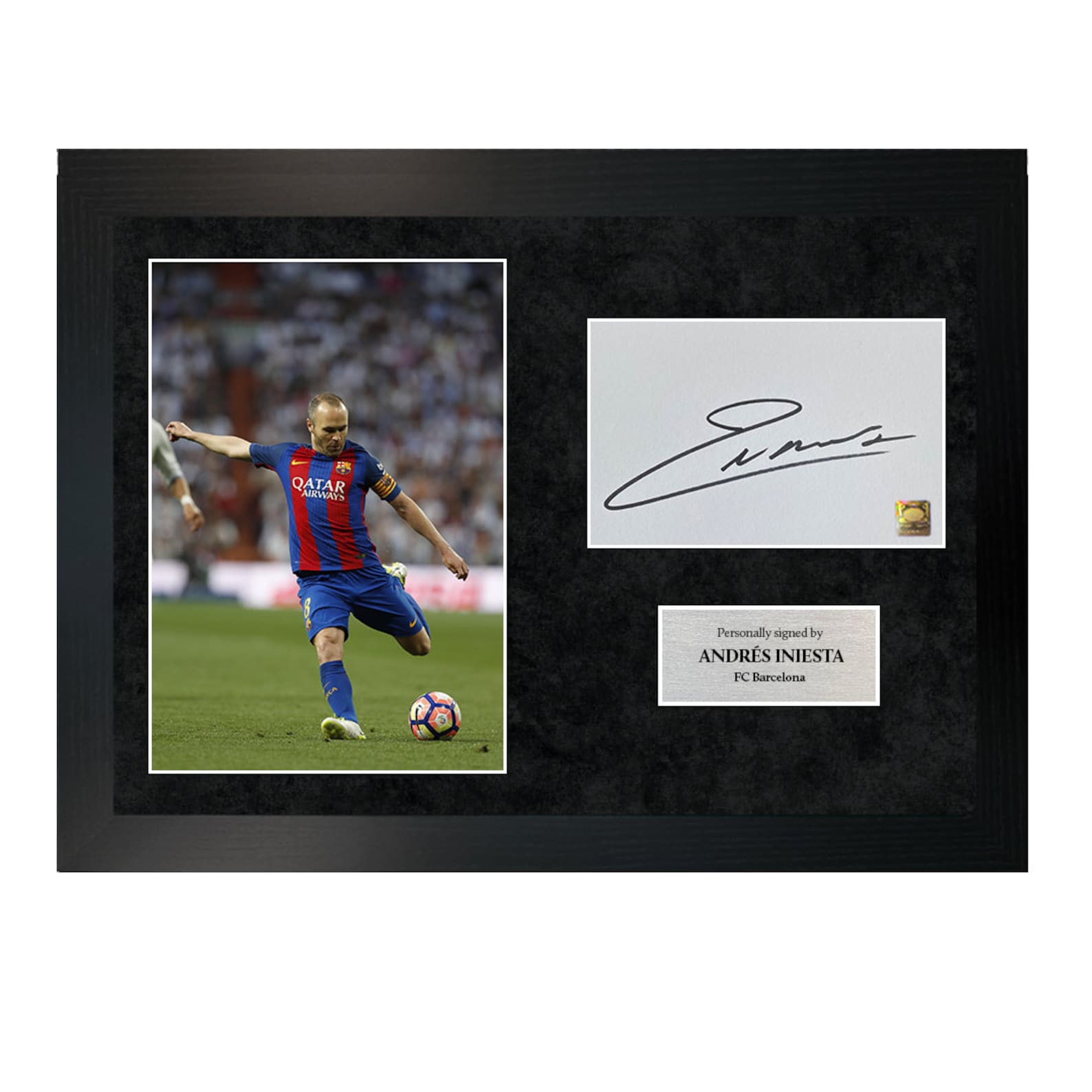 Andres Iniesta A4 Hand-signed Photo Frame W/ COA - Etsy