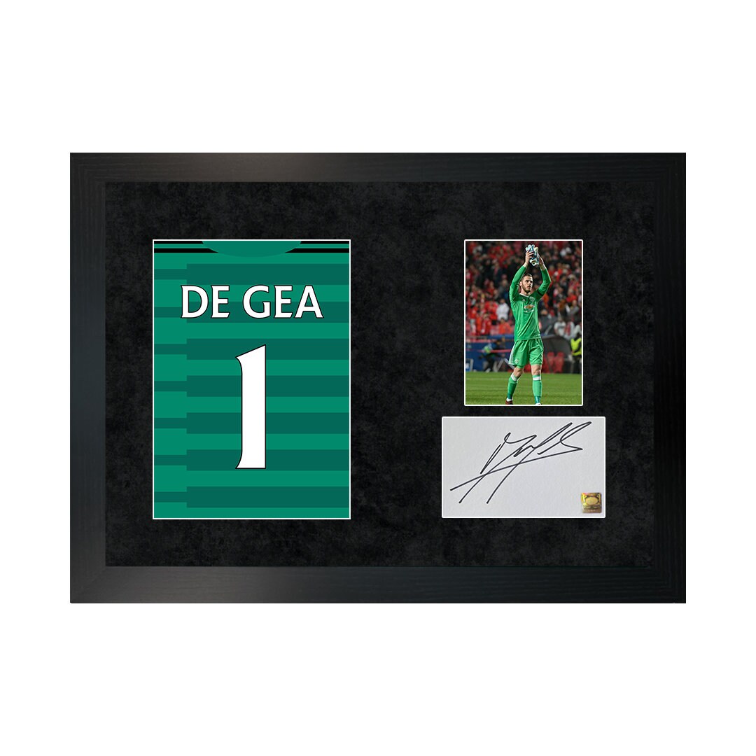 David De Gea | A3 Hand-signed Photo & Poster Frame W/ COA - Etsy