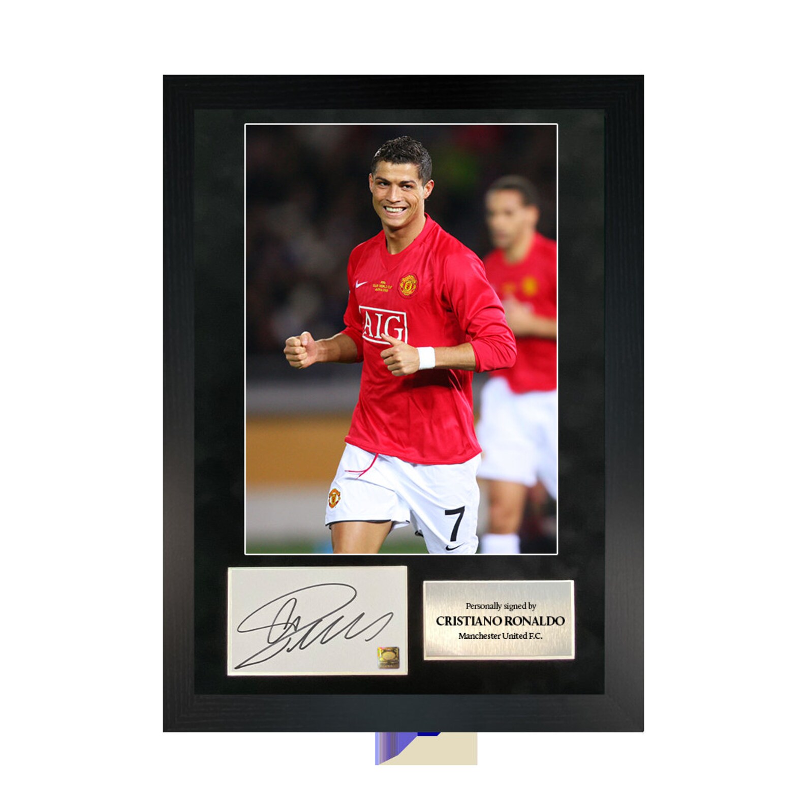 Cristiano Ronaldo A3 Hand-Signed Photo Frame W/ COA | Etsy