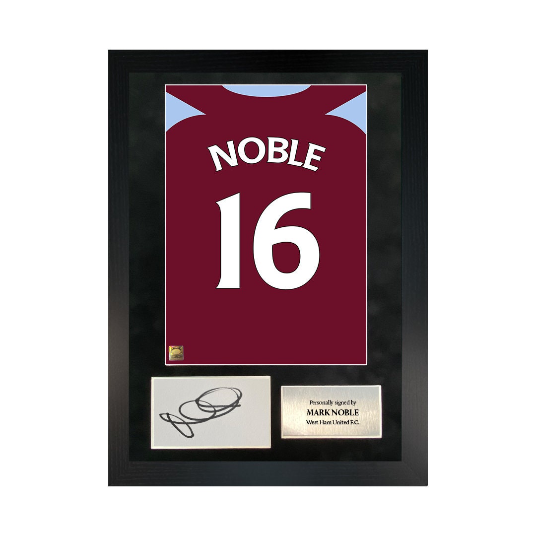 Mark Noble | Hand-signed Shirt Back Poster Frame W/ COA - Etsy