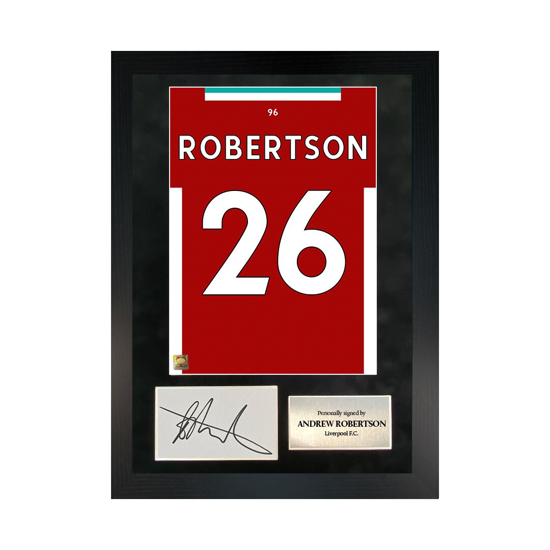 Andrew Robertson | Hand-signed Shirt Back Poster Frame W/ COA - Etsy