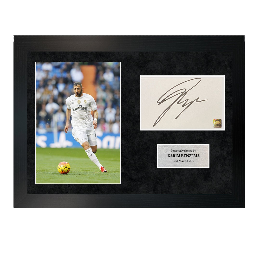 Karim Benzema A4 Hand-signed Photo Frame W/ COA - Etsy