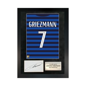 Antoine Griezmann Hand-signed Shirt Back Poster Frame W/ COA - Etsy UK
