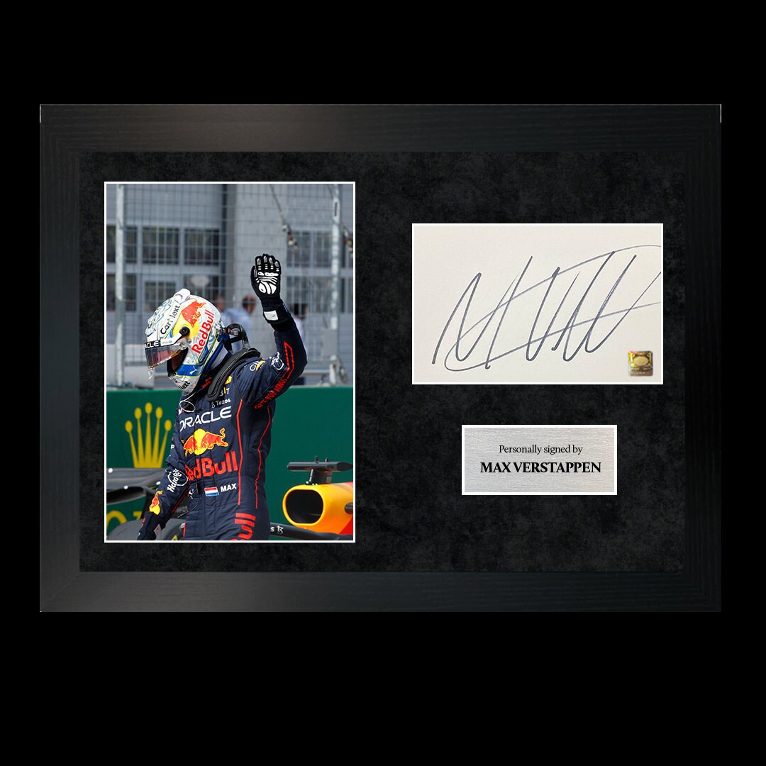 Max Verstappen A4 Hand-signed Photo Frame W/ COA - Etsy