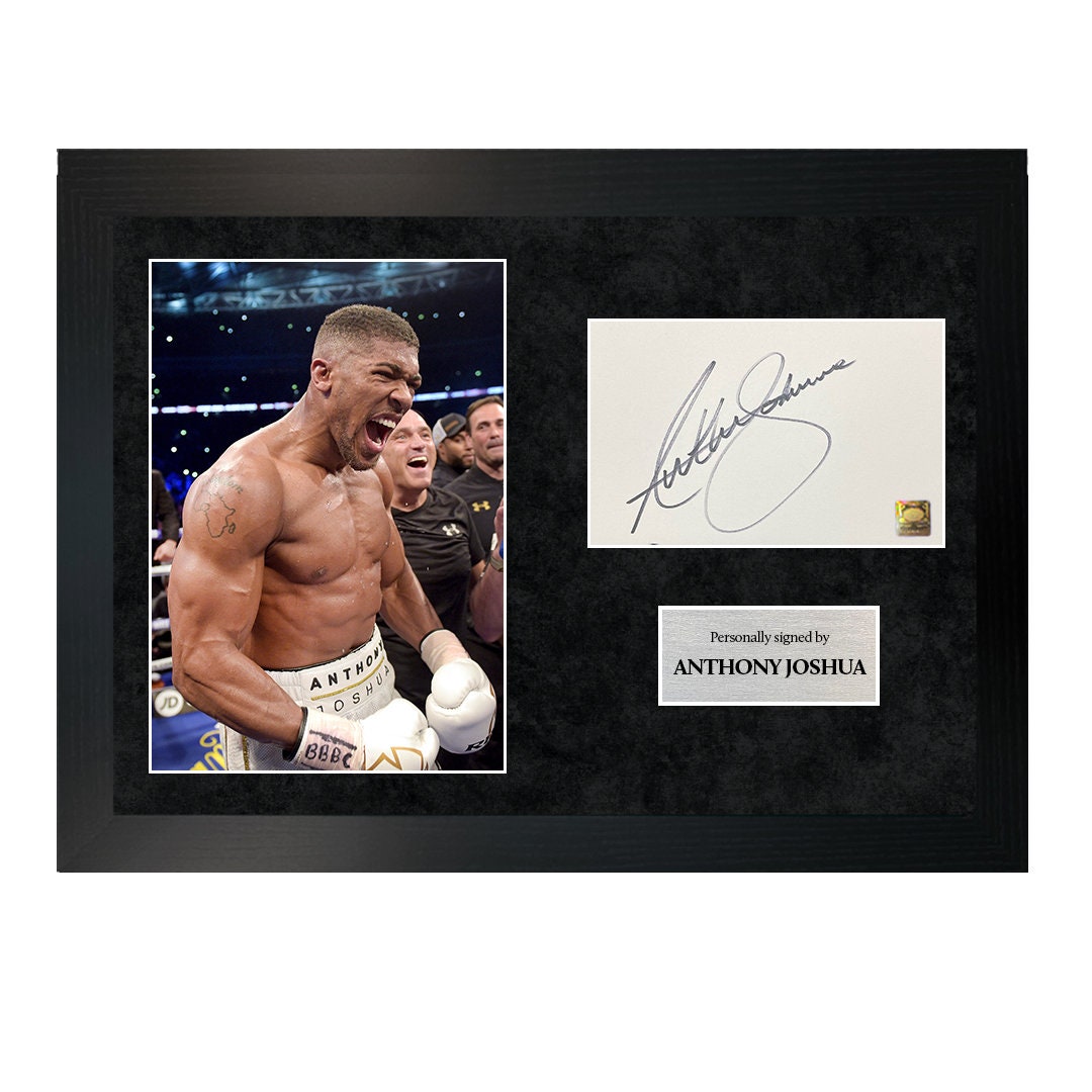 Anthony Joshua A4 Hand-signed Photo Frame W/ COA - Etsy