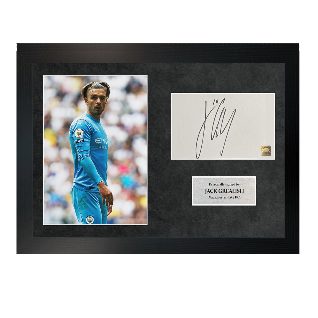 Jack Grealish | A4 Hand-signed Photo Frame W/ COA - Etsy UK