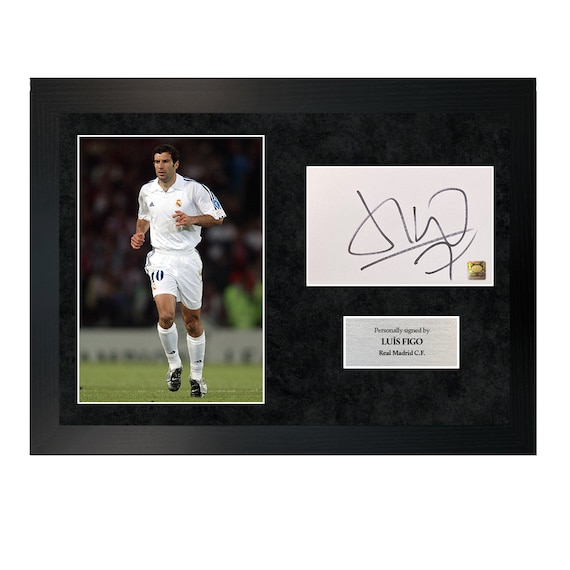 Luís Figo A4 Hand-signed Photo Frame W/ COA | Etsy