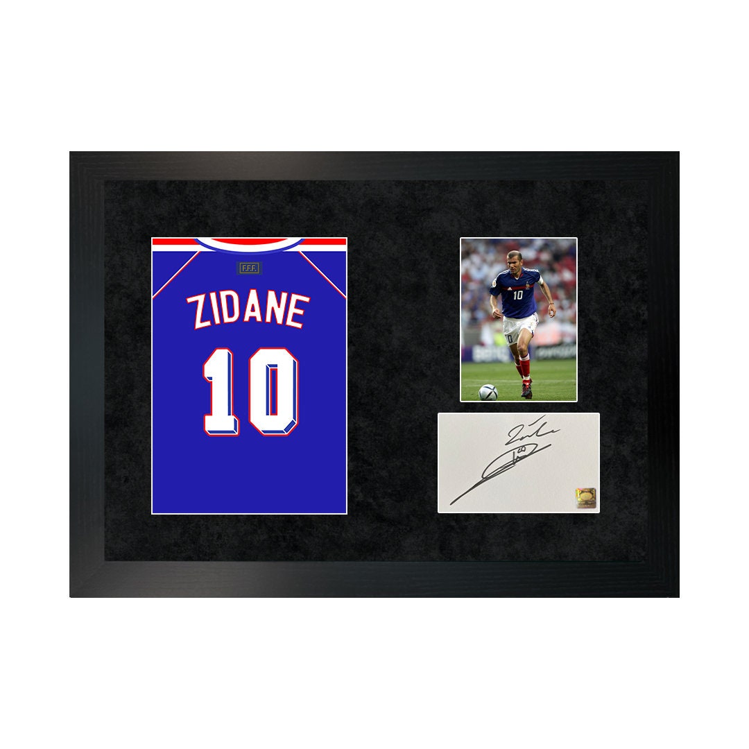 Zinedine Zidane | A3 Hand-signed Photo & Poster Frame W/ COA - Etsy