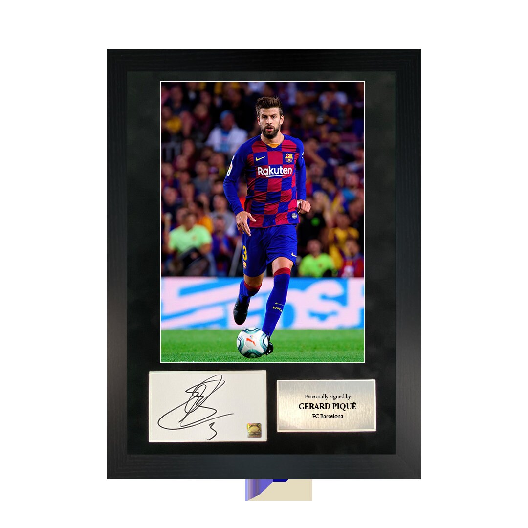 Gerard Pique | A3 Hand-signed Photo Frame W/ COA - Etsy