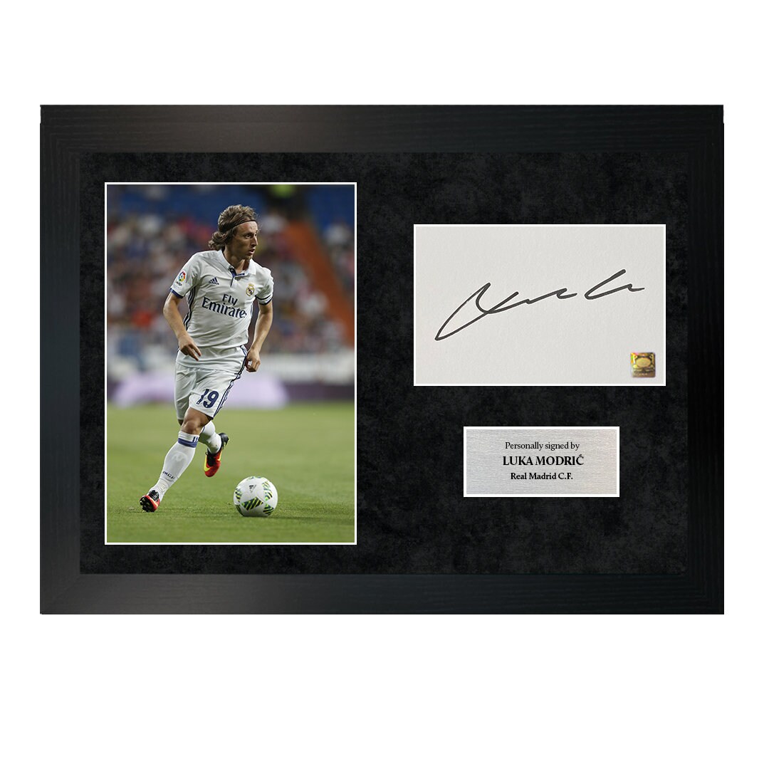 Luka Modric A4 Hand-signed Photo Frame W/ COA - Etsy