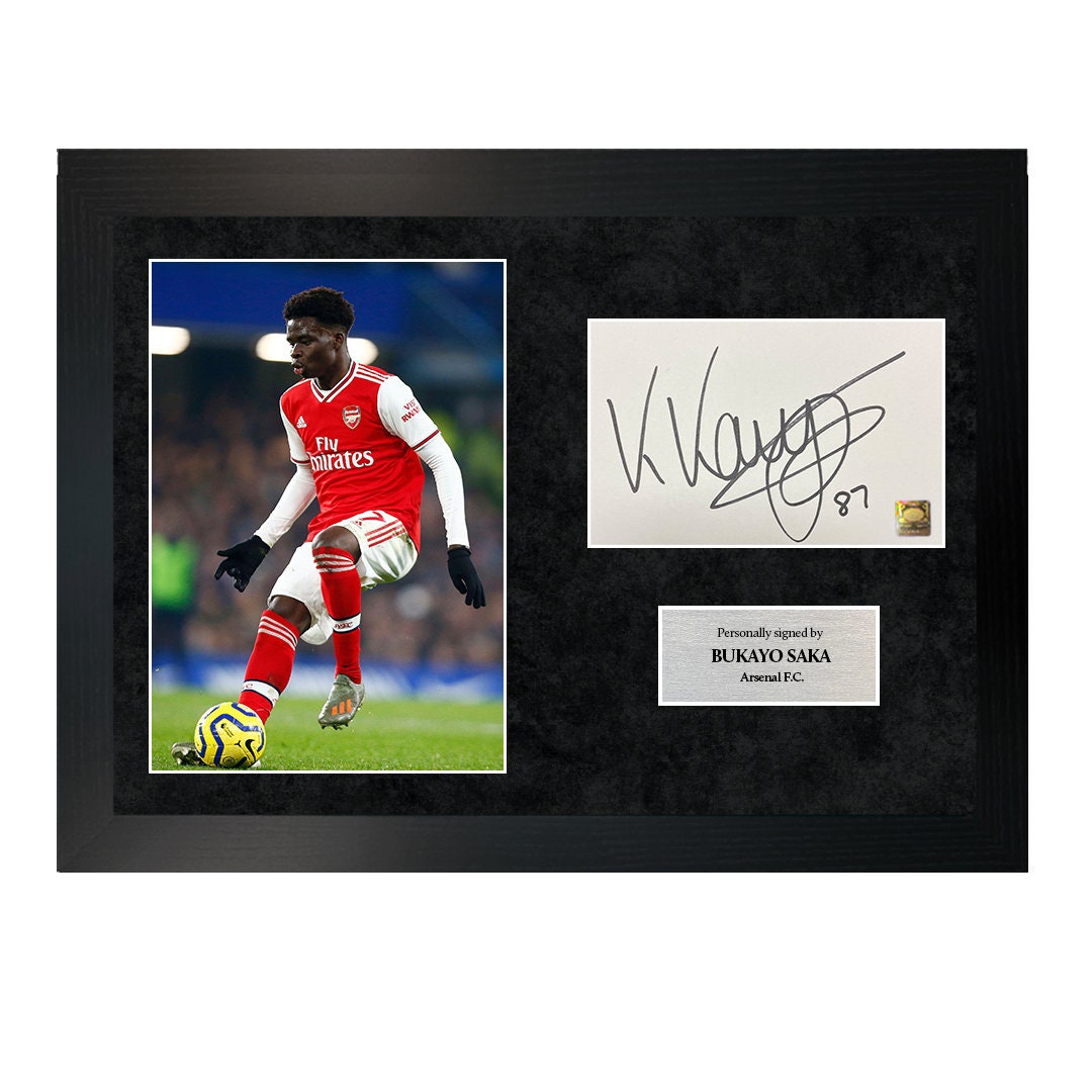 Bukayo Saka A4 Hand-signed Photo Frame W/ COA - Etsy Canada