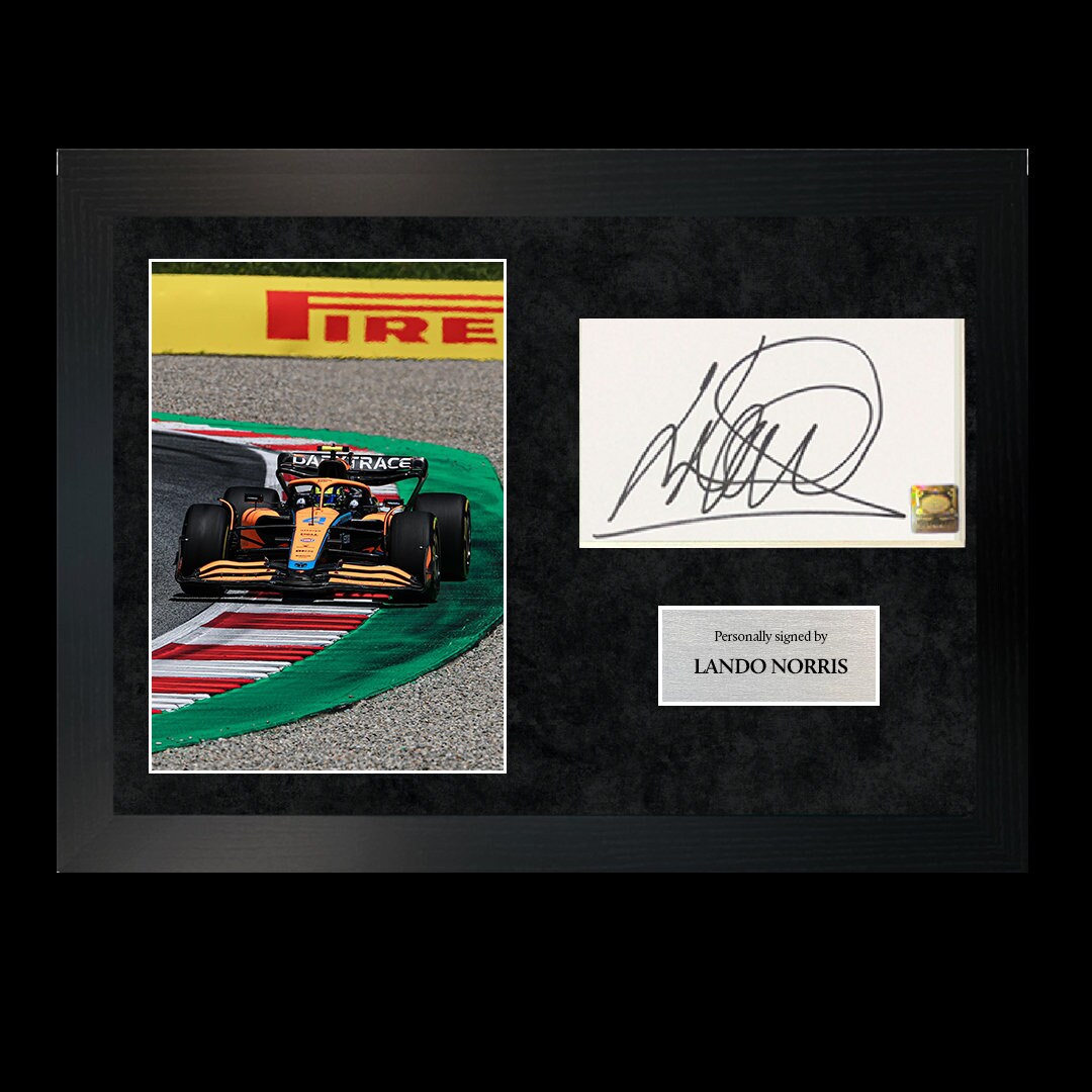 Lando Norris | A4 Hand-signed Photo Frame W/ COA - Etsy