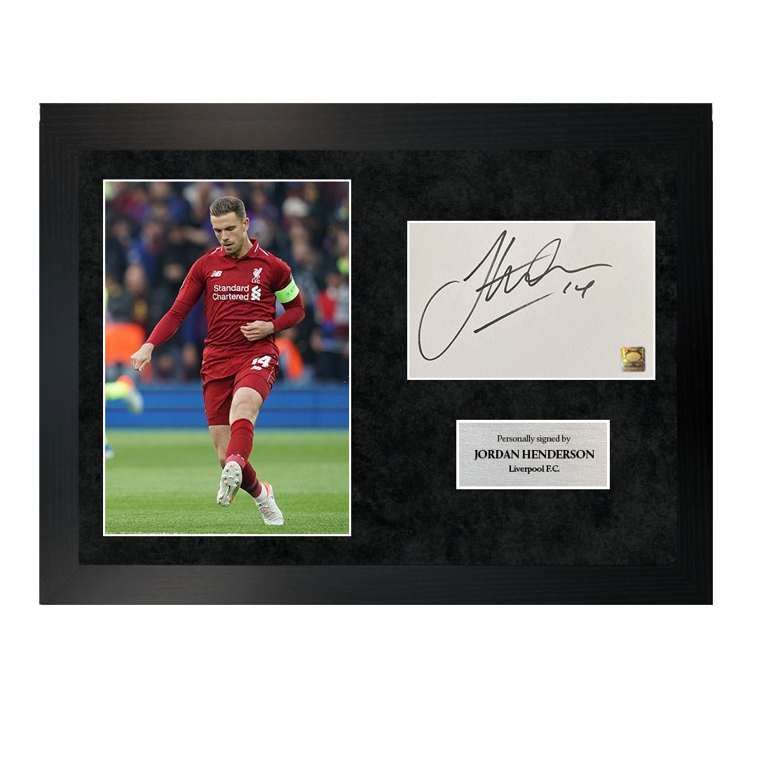Jordan Henderson | A4 Hand-signed Photo Frame W/ COA - Etsy