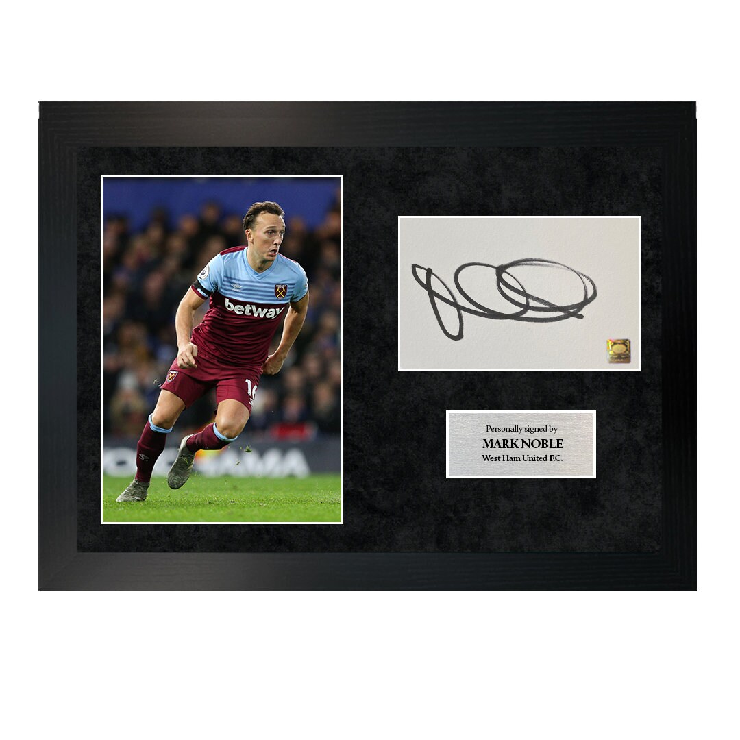 Mark Noble | A4 Hand-signed Photo Frame W/ COA - Etsy