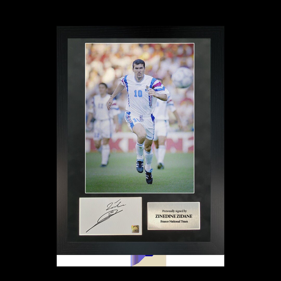 Zinedine Zidane | A3 Hand-signed Photo Frame W/ COA - Etsy