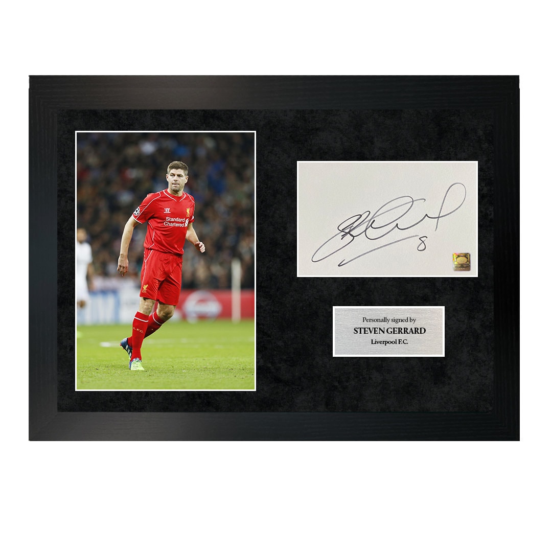 Steven Gerrard | A4 Hand-signed Photo Frame W/ COA - Etsy