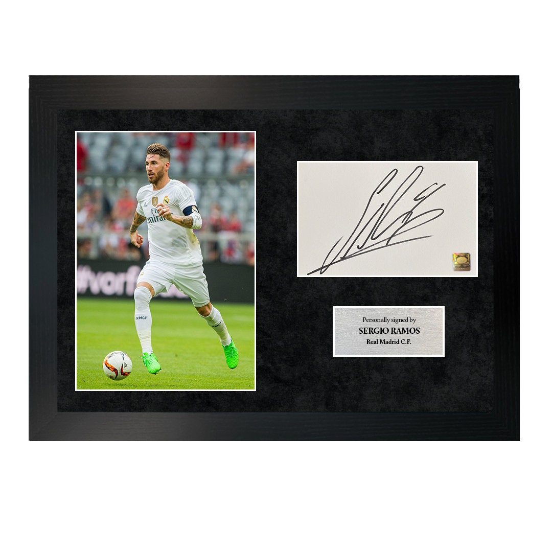 Sergio Ramos | A4 Hand-signed Photo Frame W/ COA - Etsy