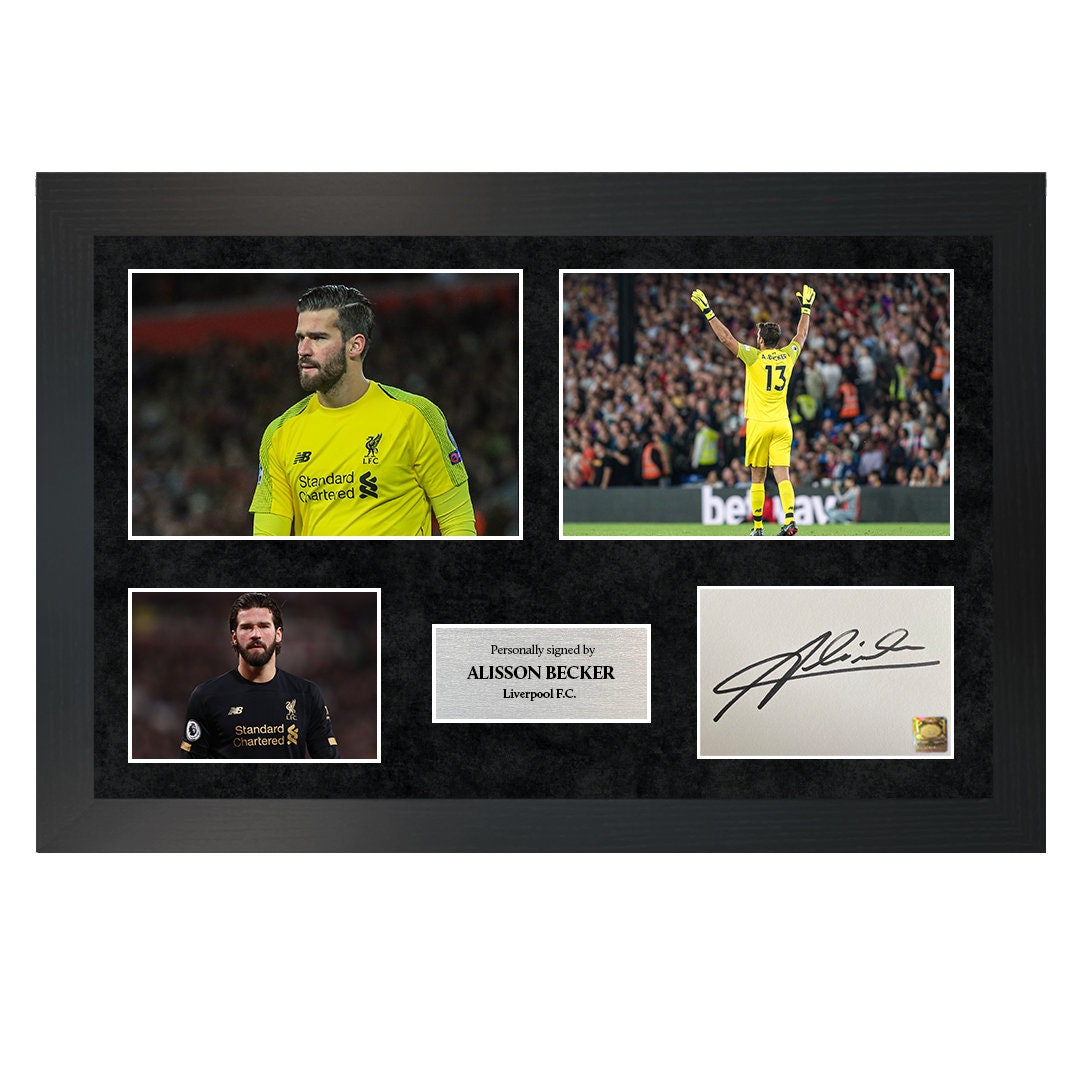 Alisson Becker | A3/A4 Hand-signed Triple Photo Frame W/ COA - Etsy